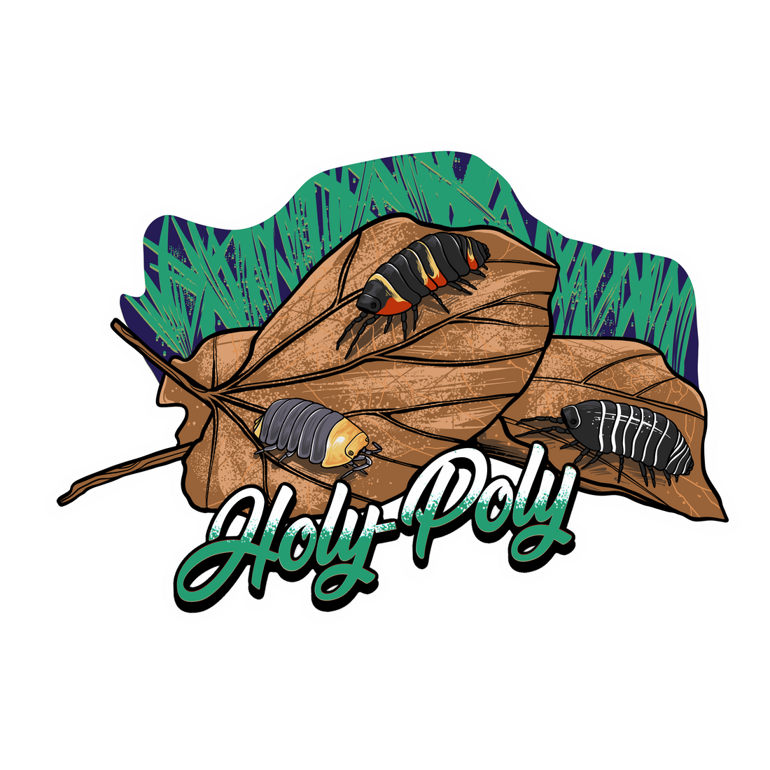 Holy-Poly Logo Sticker (4x3) – Holy-Poly Isopods